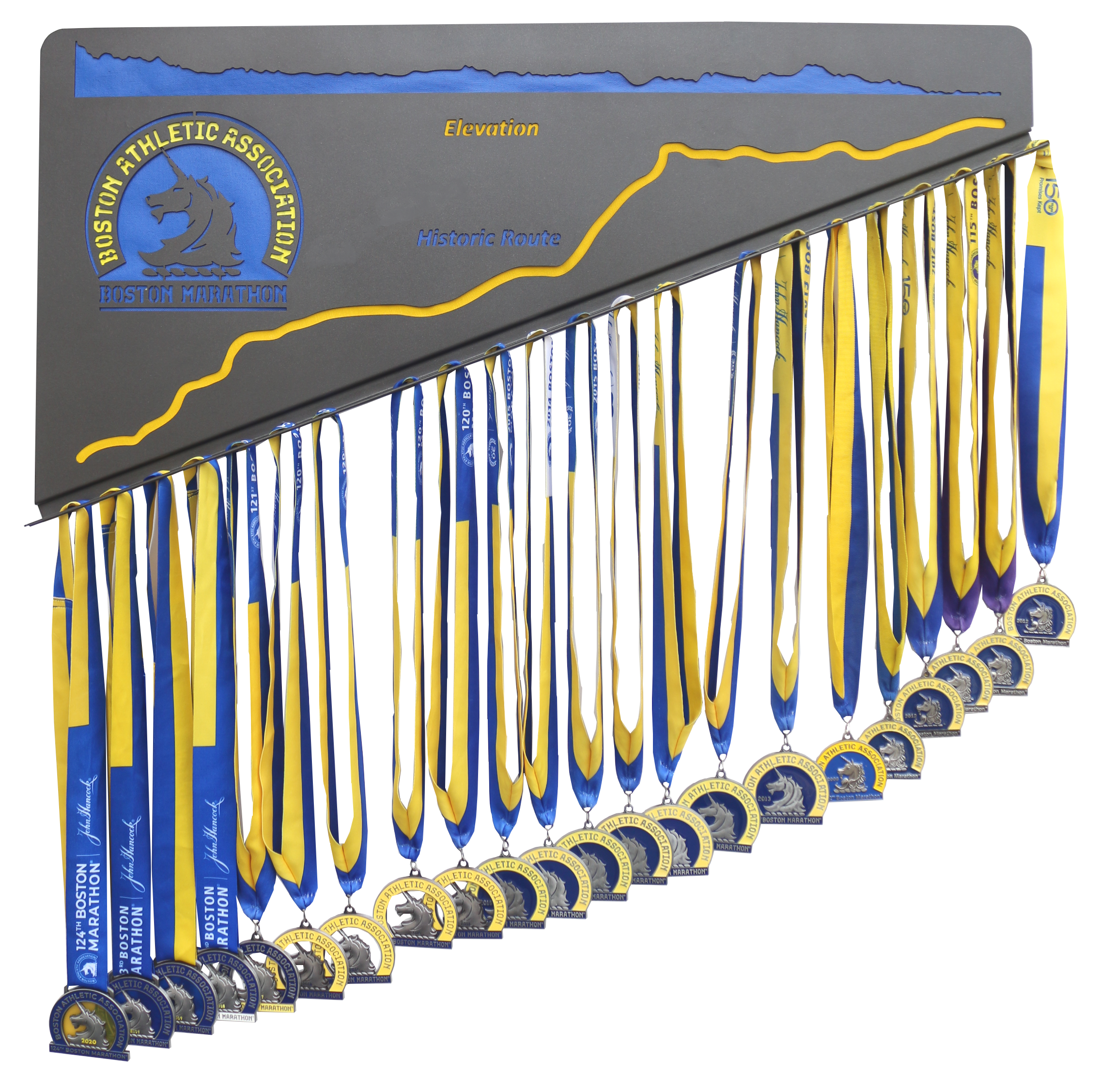 Medal Display Official Boston Marathon Industrial Medal Display